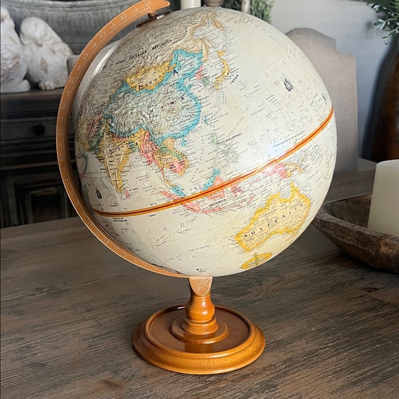 Replogle Globes | Accents | Vintage Globe With Wooden Base | Poshmark